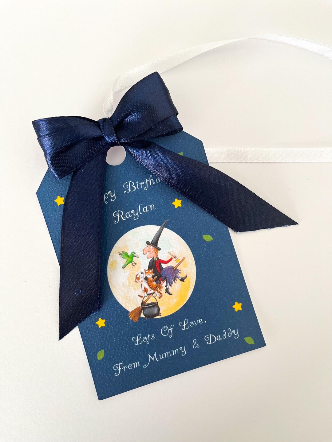 Personalised Room on the Broom Gift Tags | Halloween Birthday Favors ...