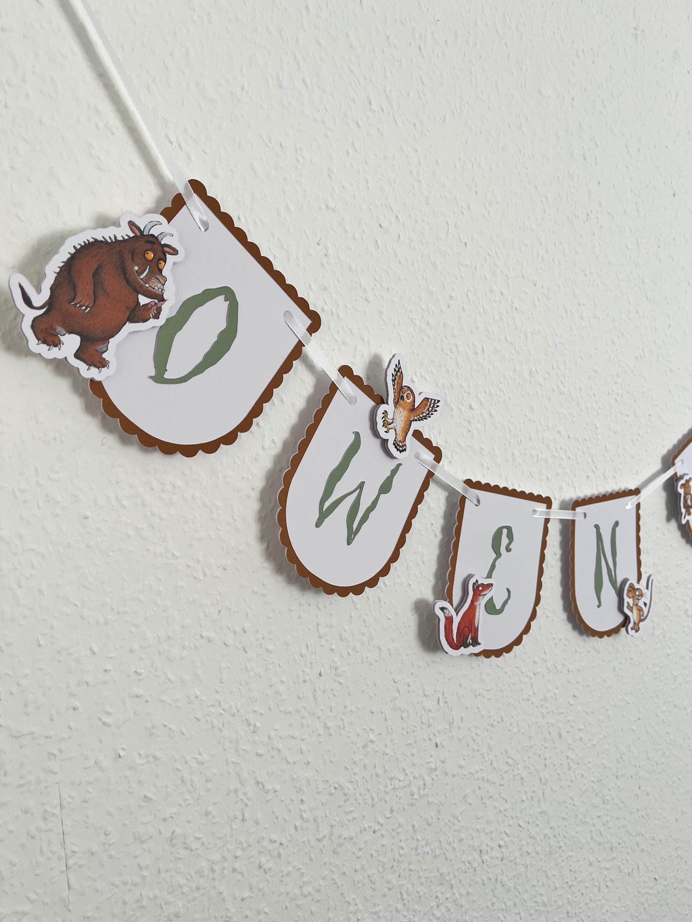 Woodland Story Inspired Personalised Birthday Bunting | Custom Name ...