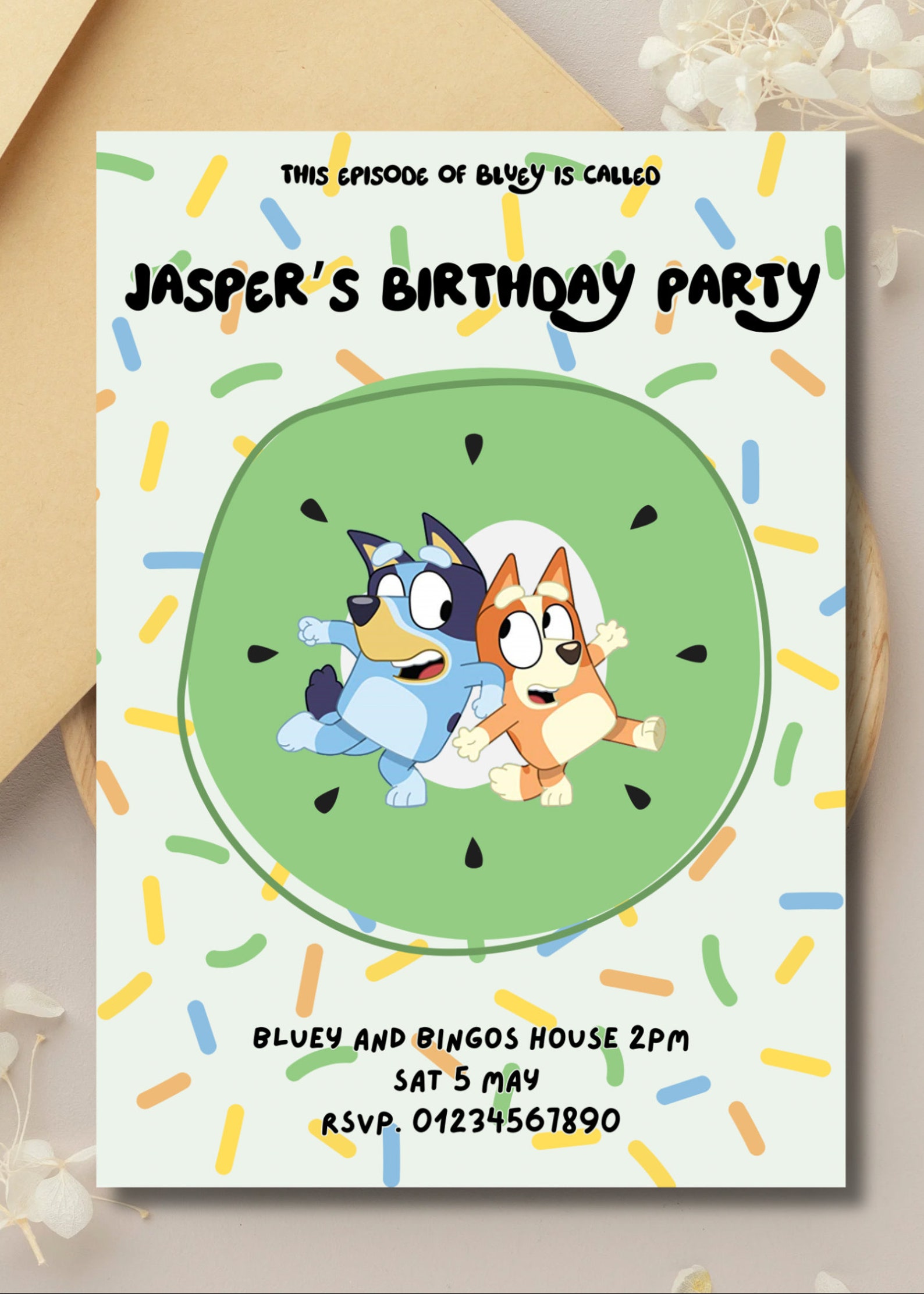 Bluey Birthday Party Invitation, Bluey Invite, Instant Access Invite ...