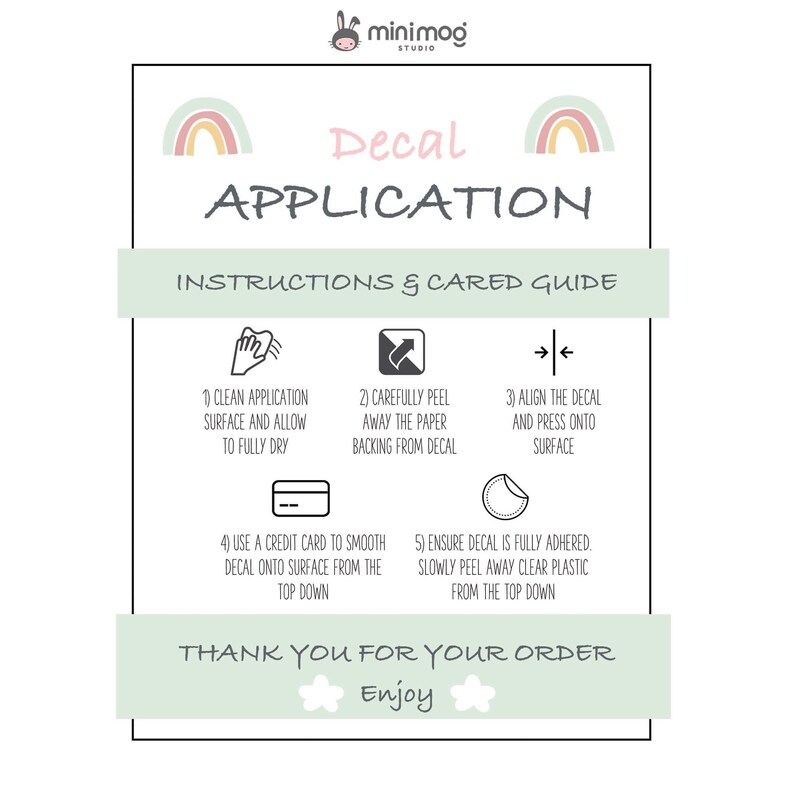 Boho Palm Coconut Tree Green Watercolor Wall Stickers, Removable Vinyl ...