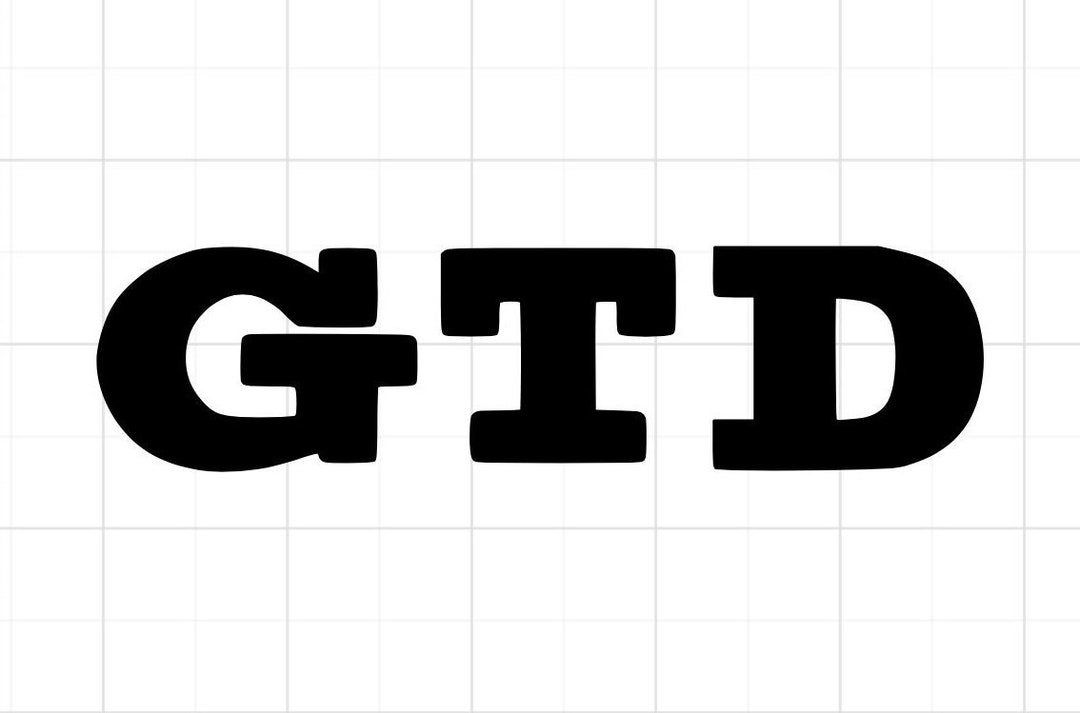 VW GTD Badge Vinyl Sticker X2 - Etsy