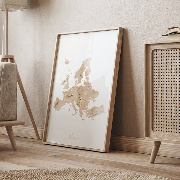 Cream Europe Wall Art - Etsy