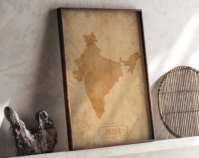 Illustrated Map of India - India Map | India Poster | India Travel ...