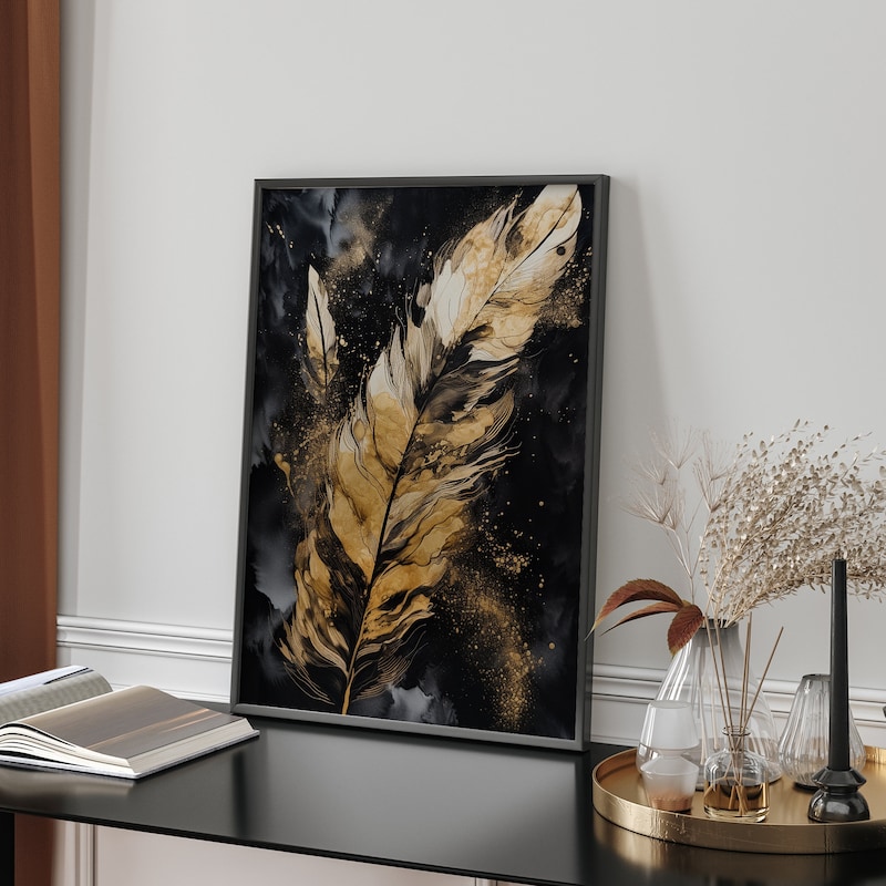 Feather Prints Wall Art - Etsy