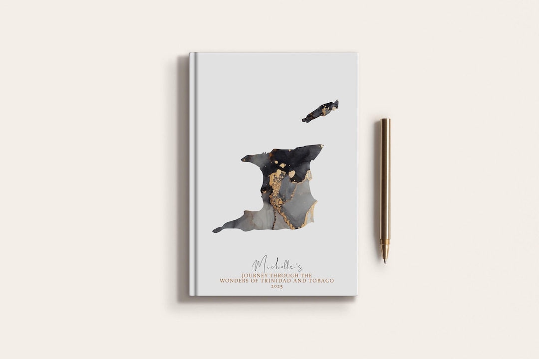Trinidad and Tobago Travel Journal Personalised Travel Diary Notebook ...