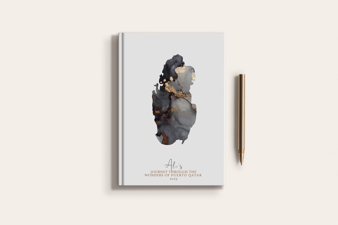 Qatar Travel Journal Personalised Travel Diary Notebook Country Qatar ...