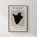 Burundi Map Vintage Abstract Wall Art Print Picasso + Matisse Inspired ...