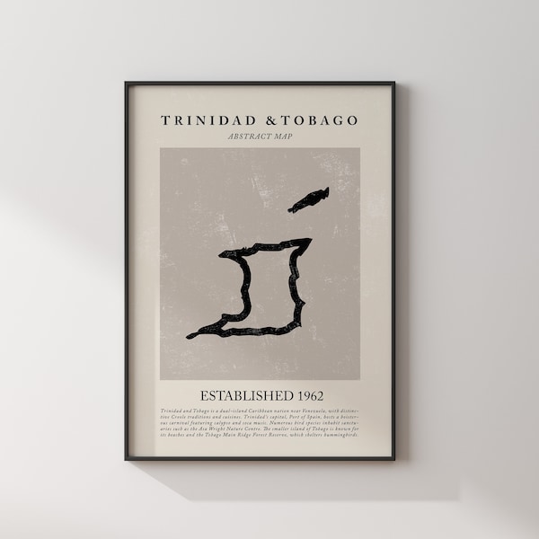 Trinidad Map Poster - Etsy