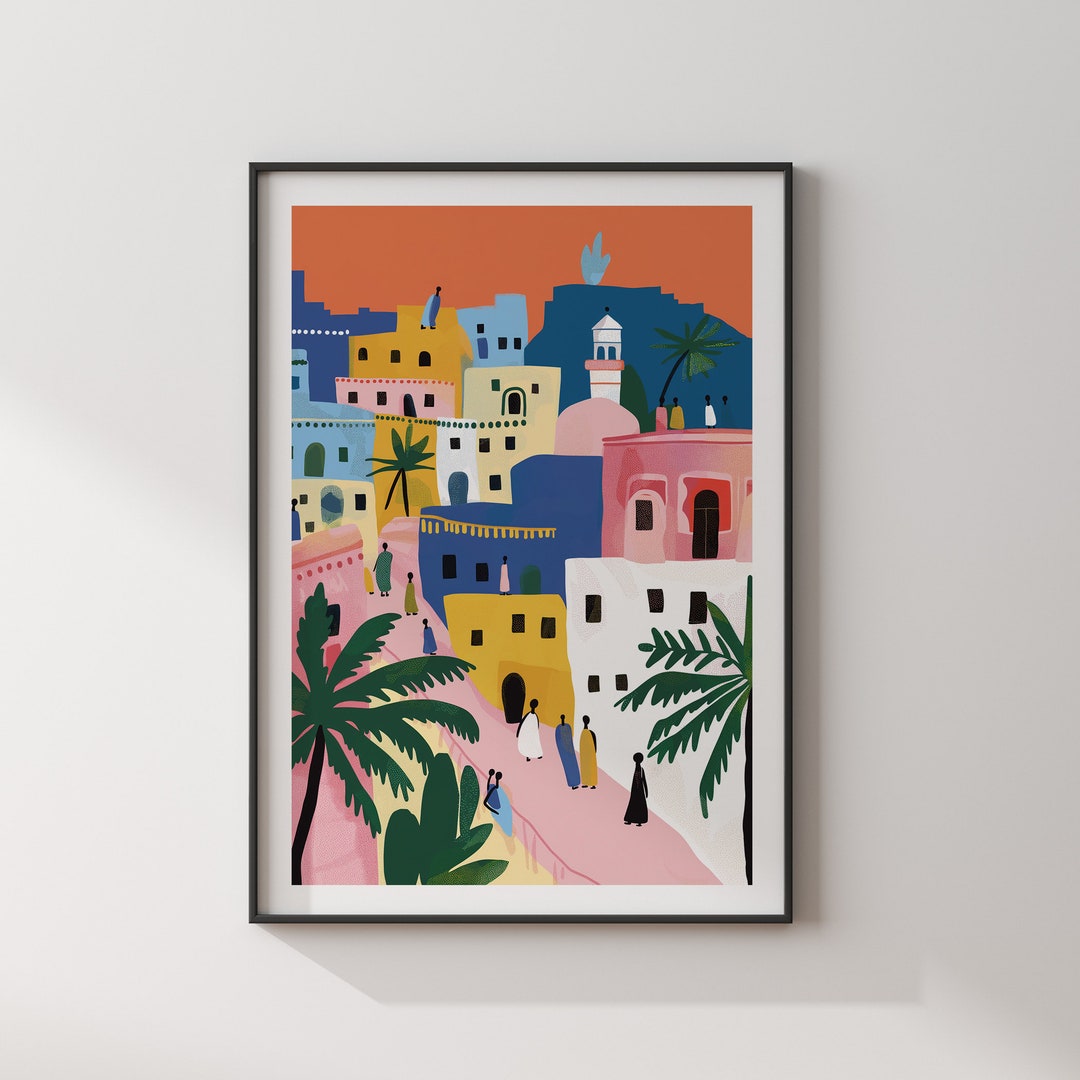 Mogadishu Print Somalia Wall Art Print | Cities of Africa Collection ...