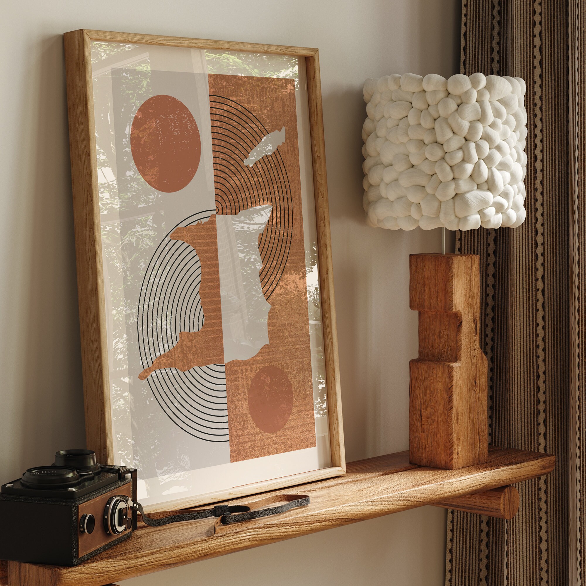 Trinidad and Tobago Map Wall Art Print | Boho Mid Century - Etsy