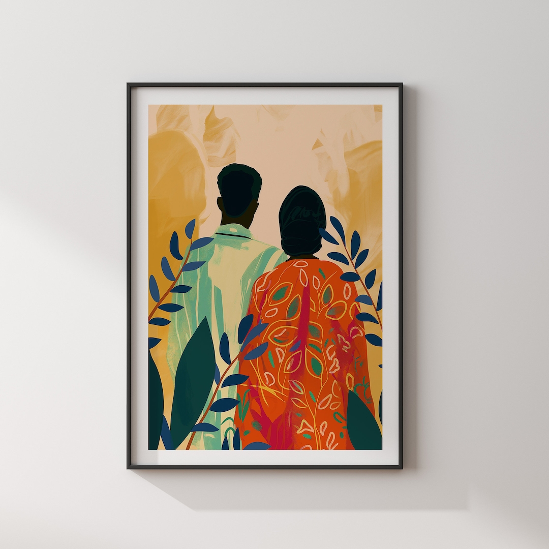Somali Couple Wall Art Print | Traditional Somali Couple Wall Art ...