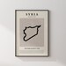 Abstract Syria Map Vintage Wall Art Print Picasso + Matisse Inspired ...