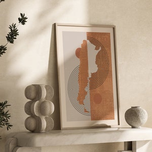 Boho Argentina Map | Mid Century Argentina Wall Art Print - Etsy