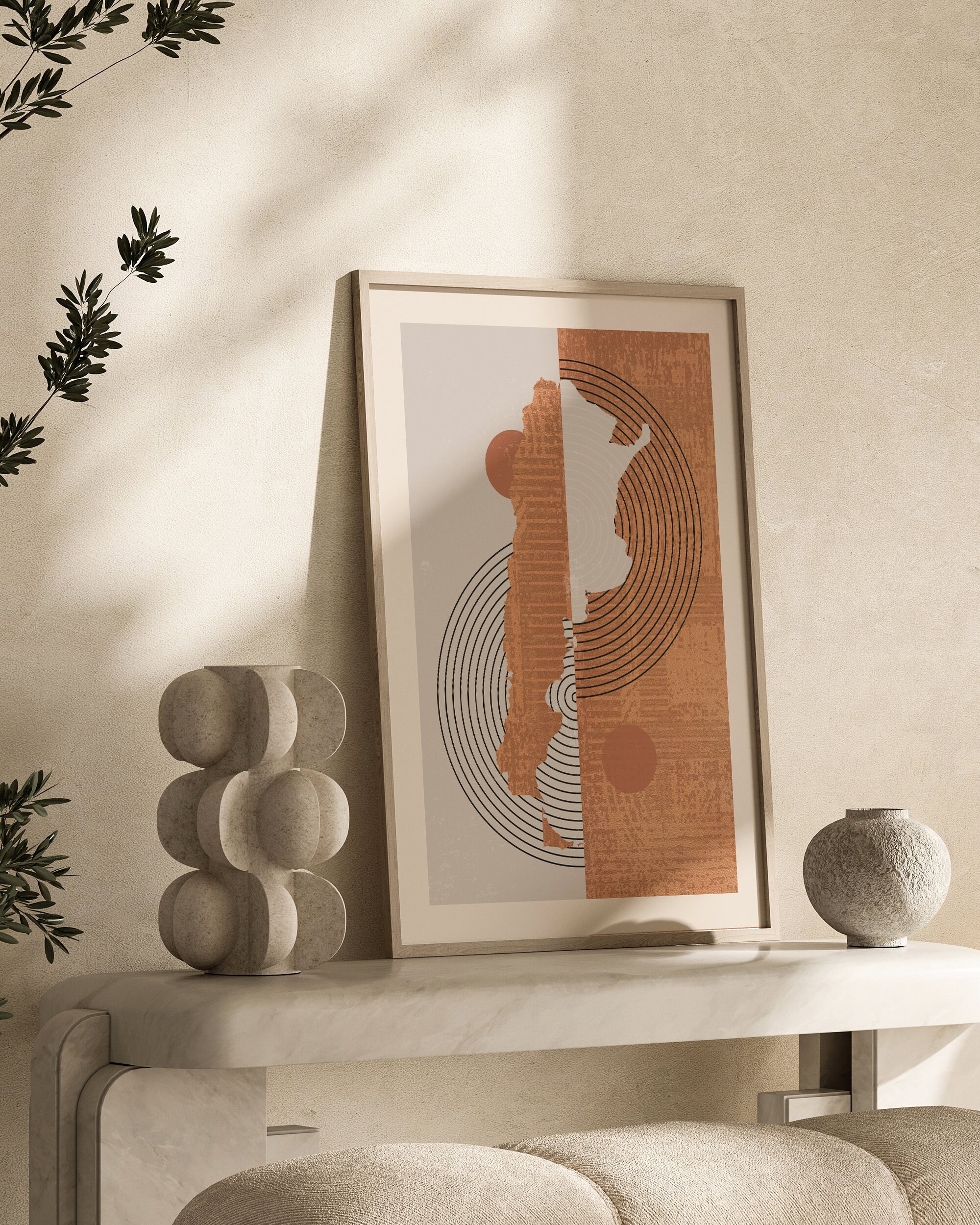 Boho Argentina Map | Mid Century Argentina Wall Art Print - Etsy