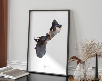 GUAM Guma Art Print, Guam House Art Print, Guam Teacher Art Print, Guam ...