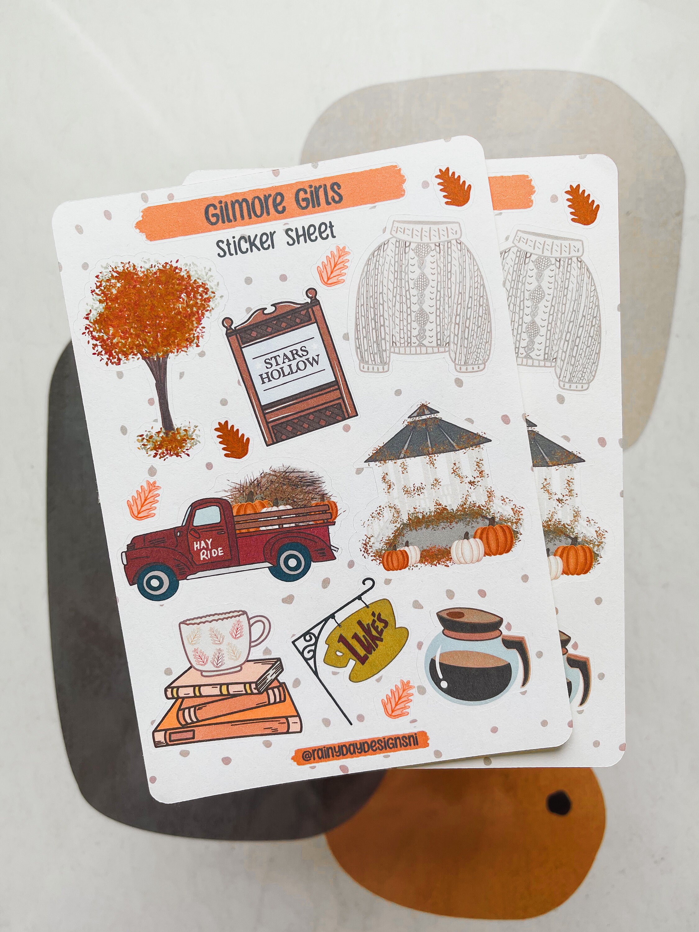 Stars Hollow Sticker Sheet - Gilmore Girls Inspired - Etsy