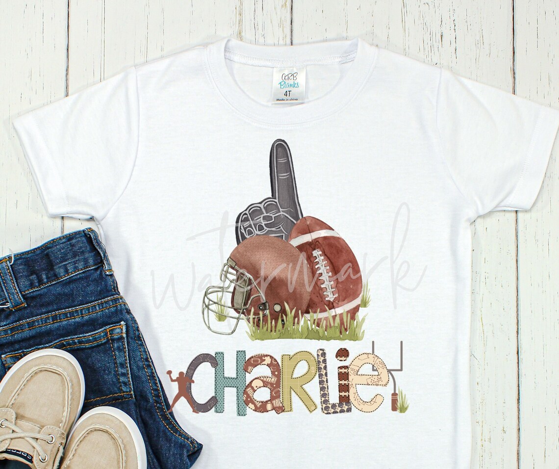 Vintage Football Alphabet PNG Font Bundle, Gameday Letters Alpha Font ...