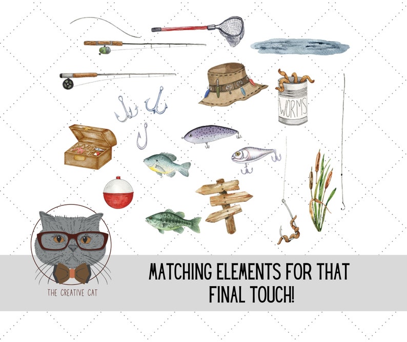 Fishing Alphabet PNG Font Bundle, Fishing Party Letters Alpha Font ...