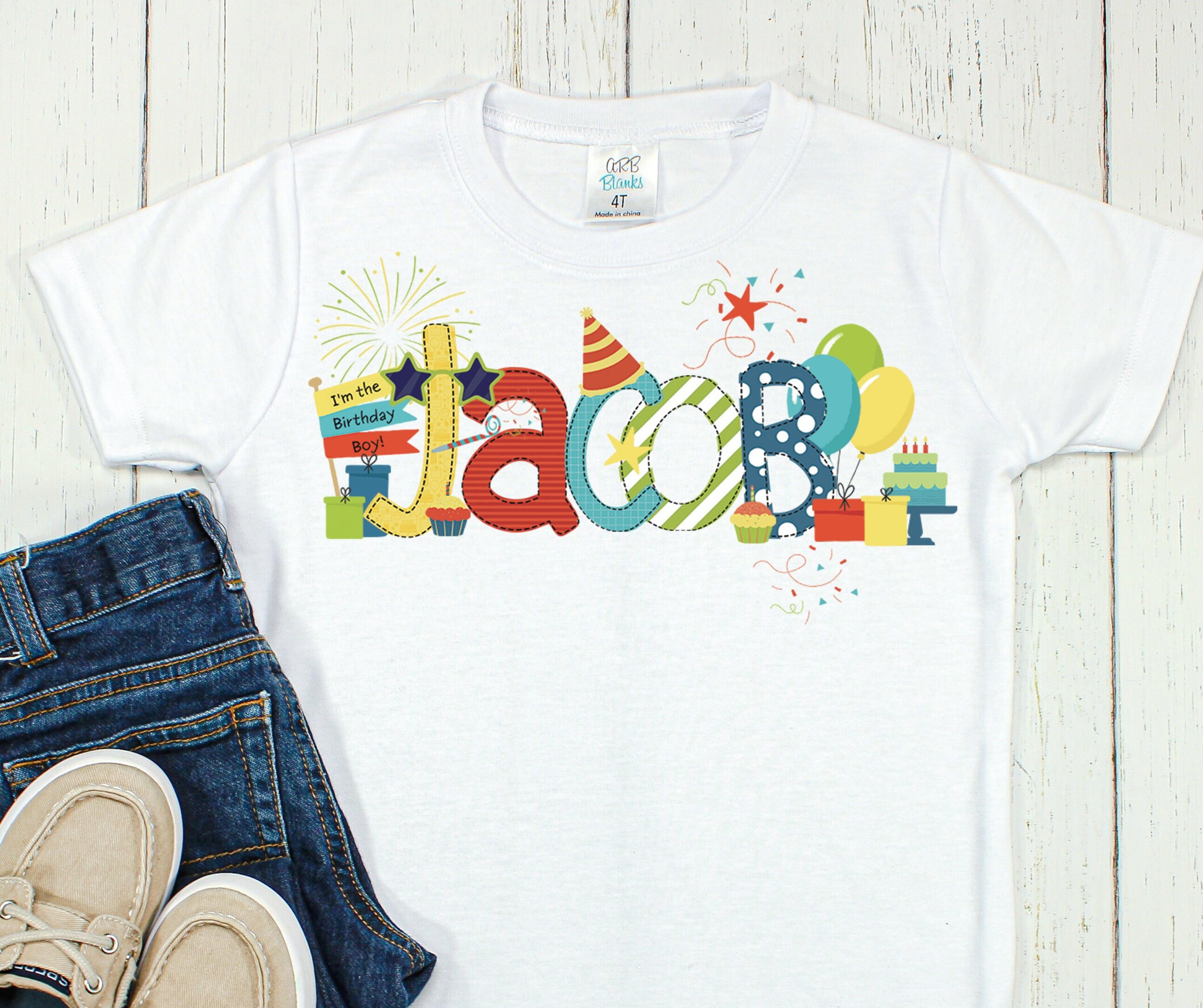 Birthday Alphabet PNG Font Bundle, Bright Birthday Party Letters Alpha ...