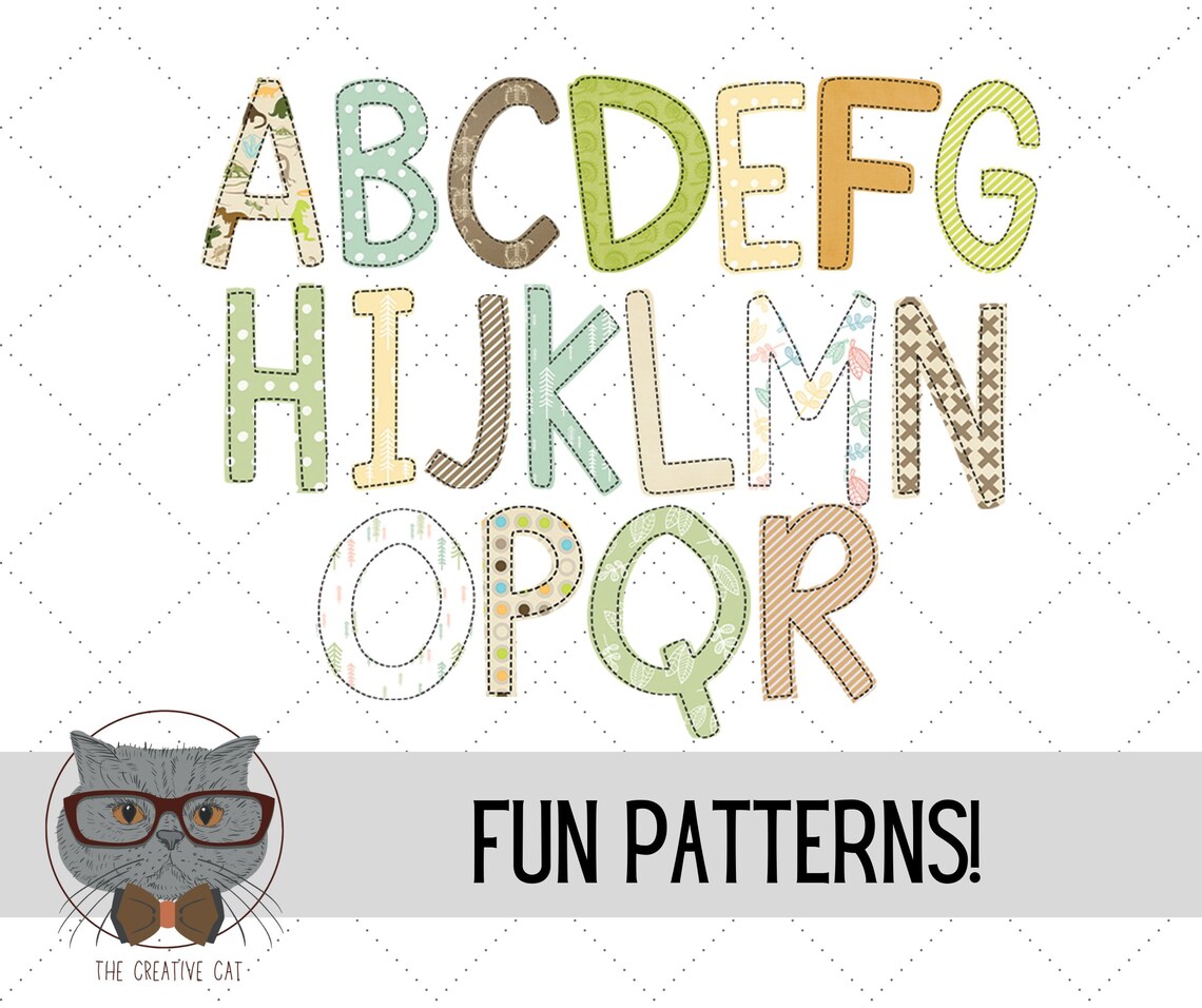 Dinosaur Alphabet PNG Font Bundle, Watercolor Dino Letters Alpha Font ...