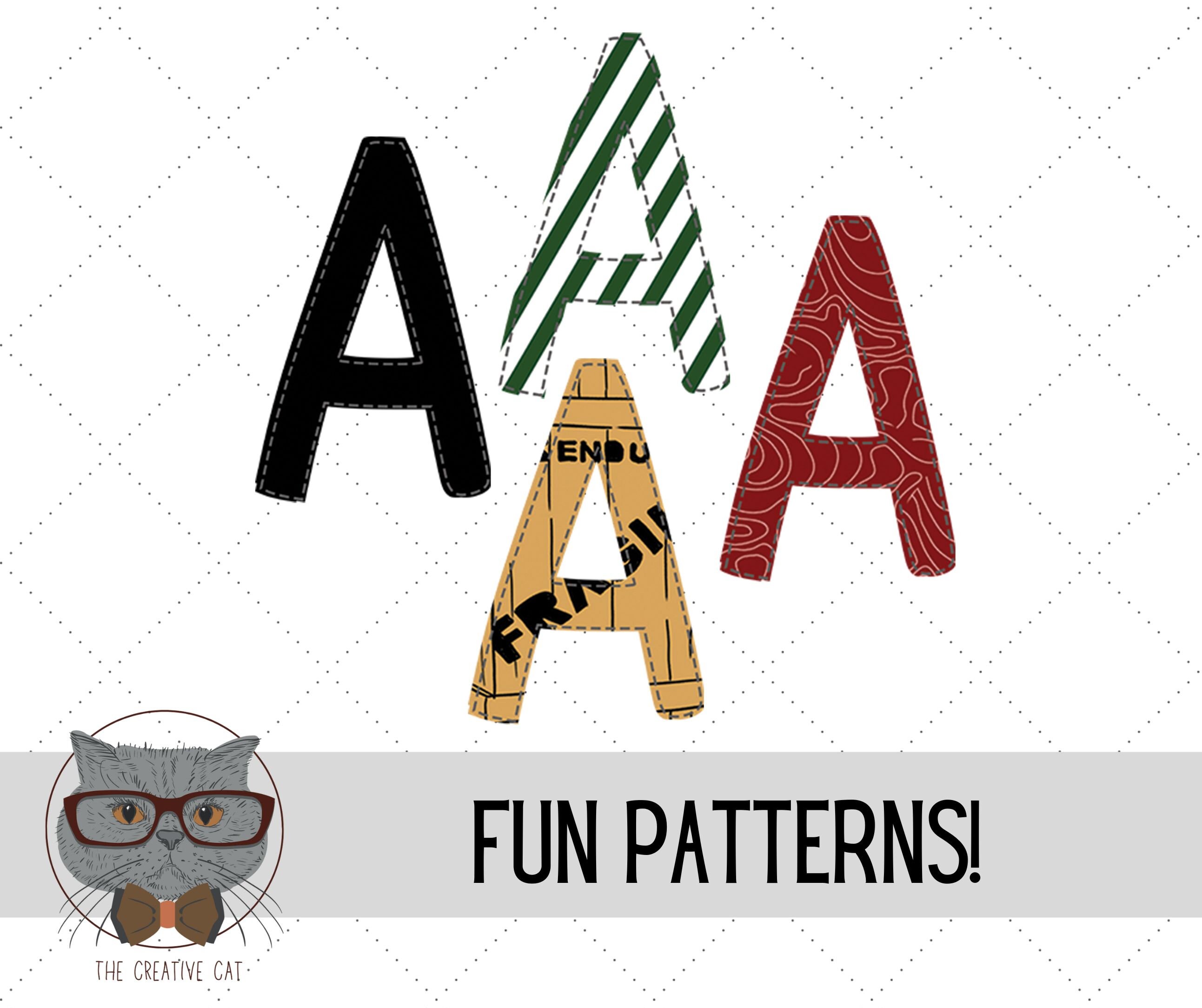 Christmas Alphabet PNG Font Bundle, Cute Holiday Font, Oh Fudge Font ...