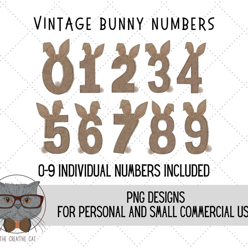 Easter Bunny Number - Etsy