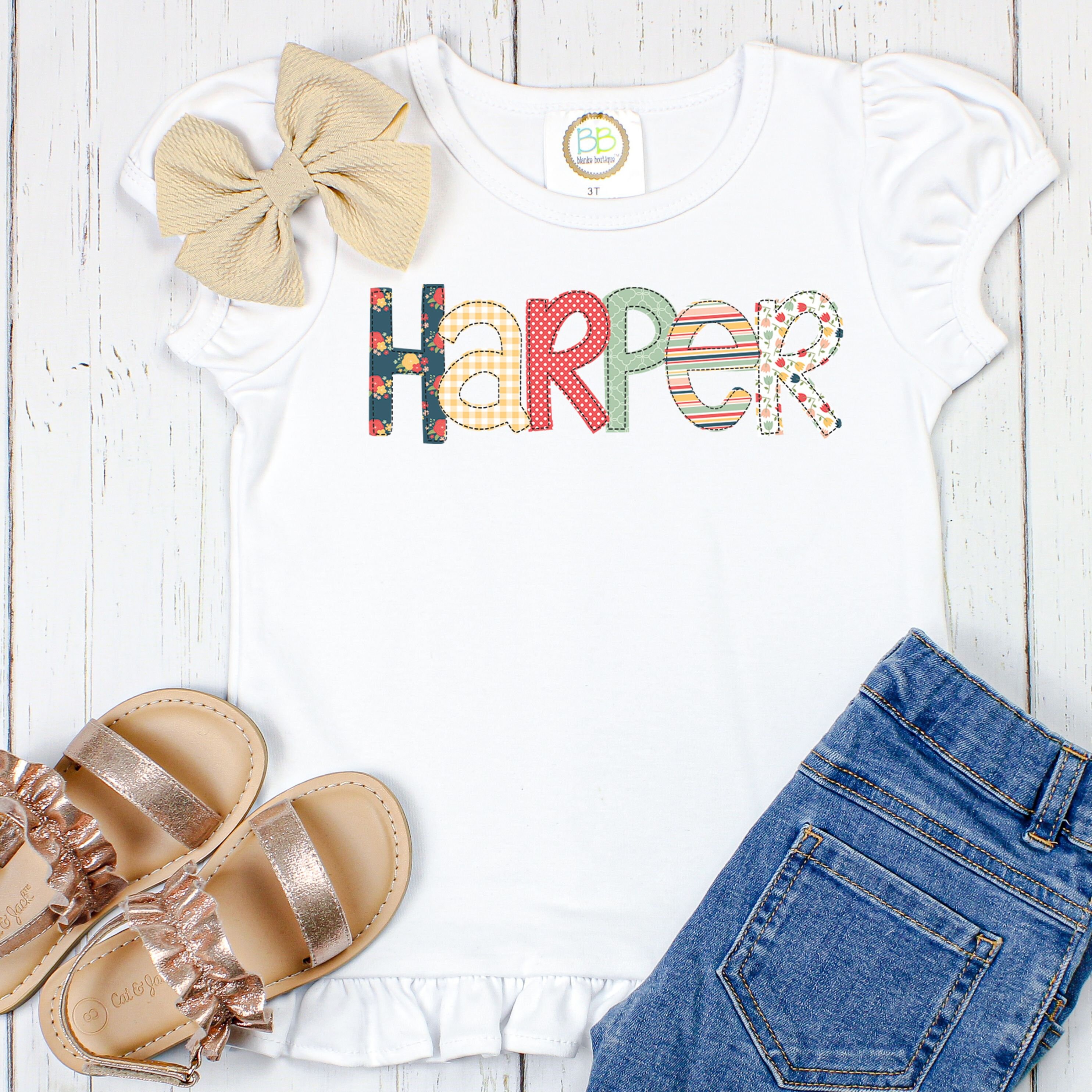 Bright Floral Alphabet PNG Font Bundle, Cute Letters Alpha Font ...