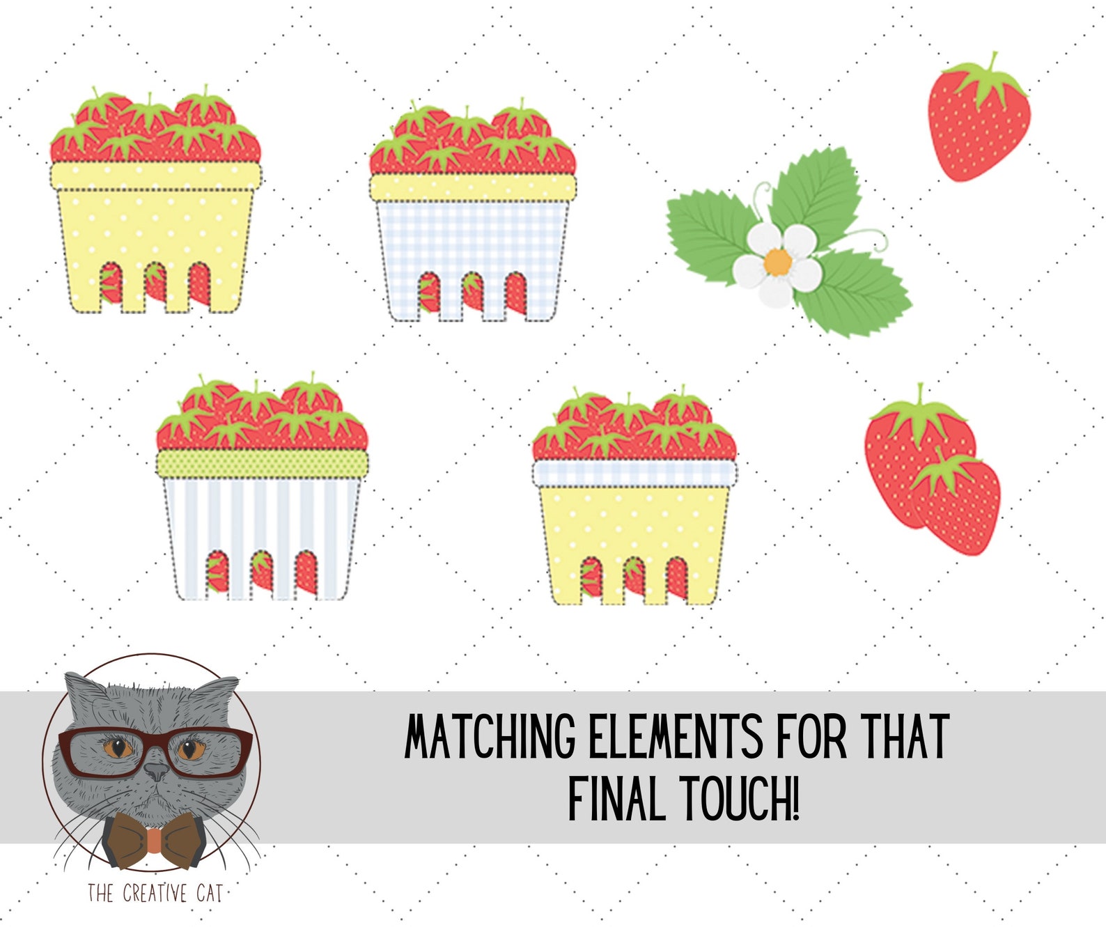 Cute Strawberry Alphabet PNG Font Bundle, Cute Berry Alpha Font, Summer ...