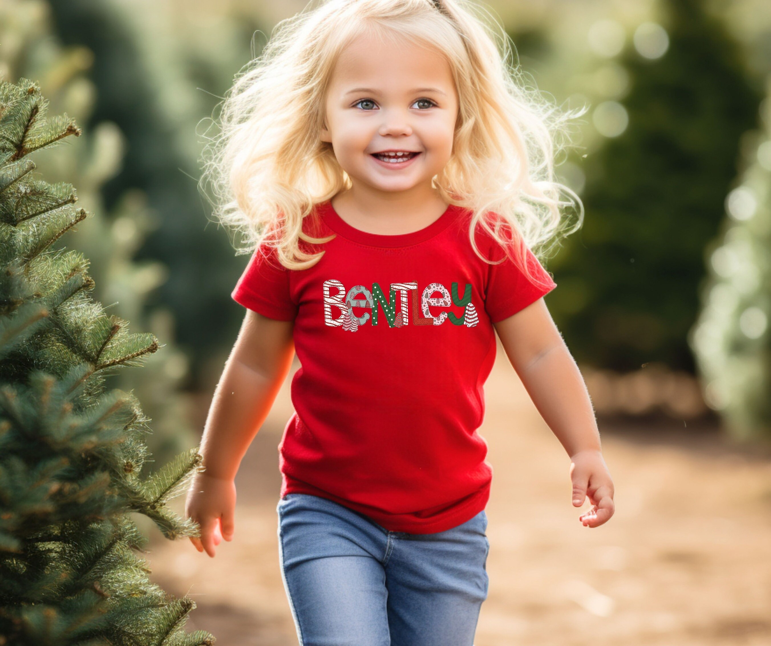 Christmas Tree Cake Alphabet PNG Font Bundle, Mini Tree Cake Letters ...