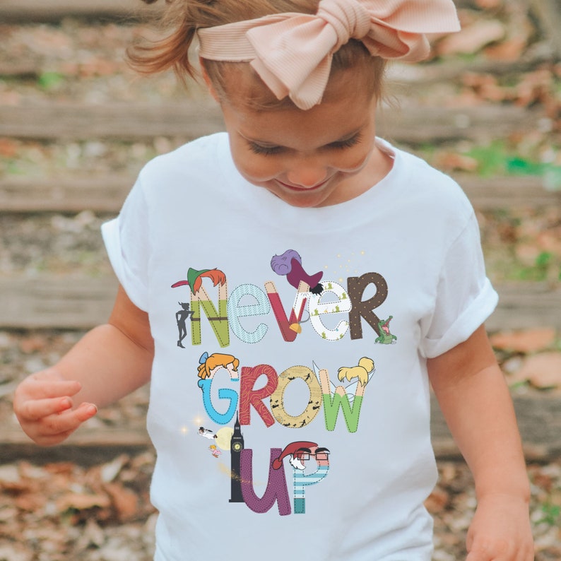 Never Grow up Alphabet PNG Font Bundle, Tink Letter Alpha Font ...