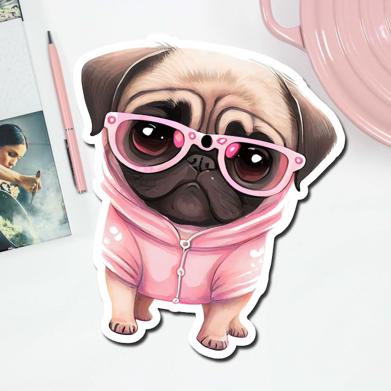 Pug Sticker - Etsy