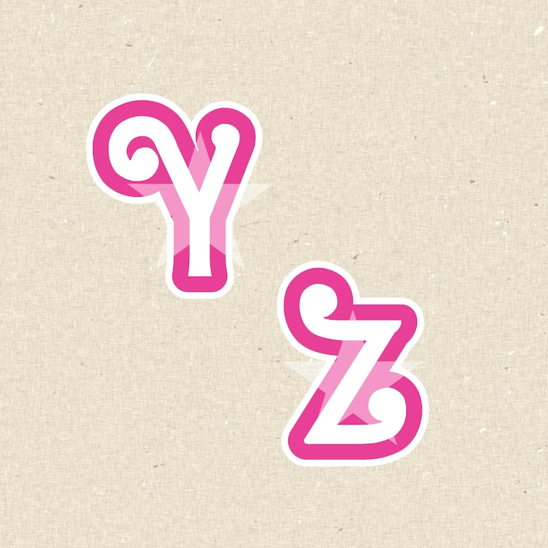 Personalized Initial Vinyl Sticker, Custom Name Sticker for Tumbler ...