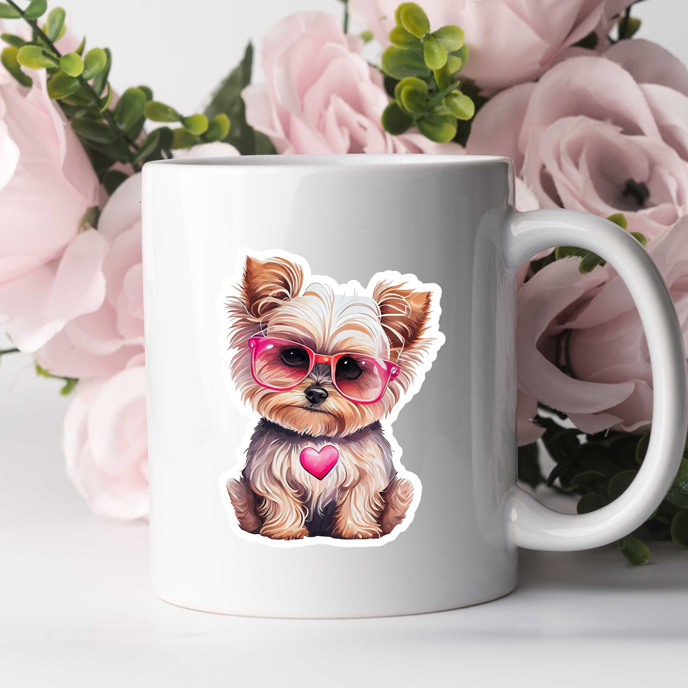 Yorkshire Terrier Vinyl Sticker Yorkie Mom Sticker for - Etsy