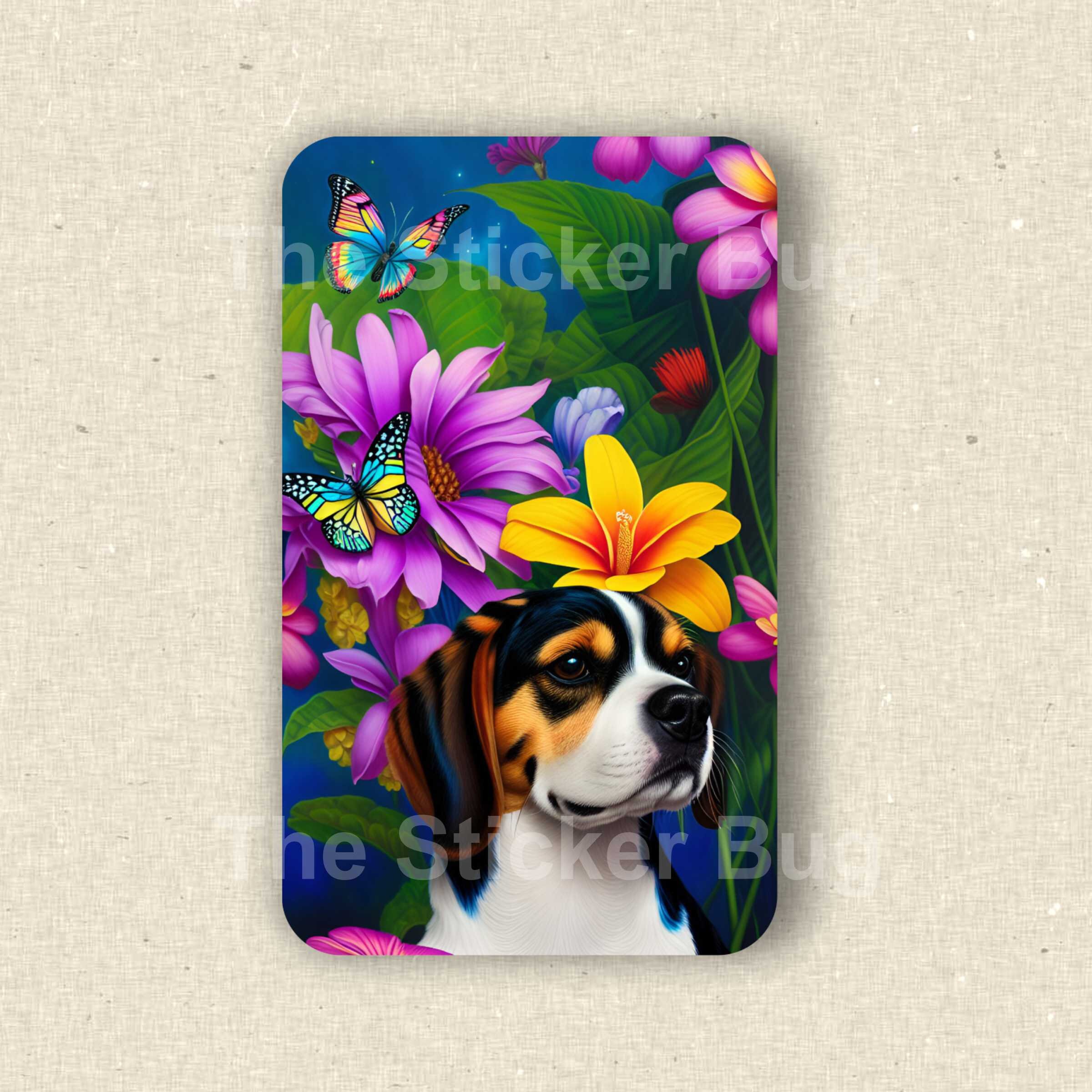 Beagle Dog Print Sticker Pack Waterproof Vinyl Decal for - Etsy