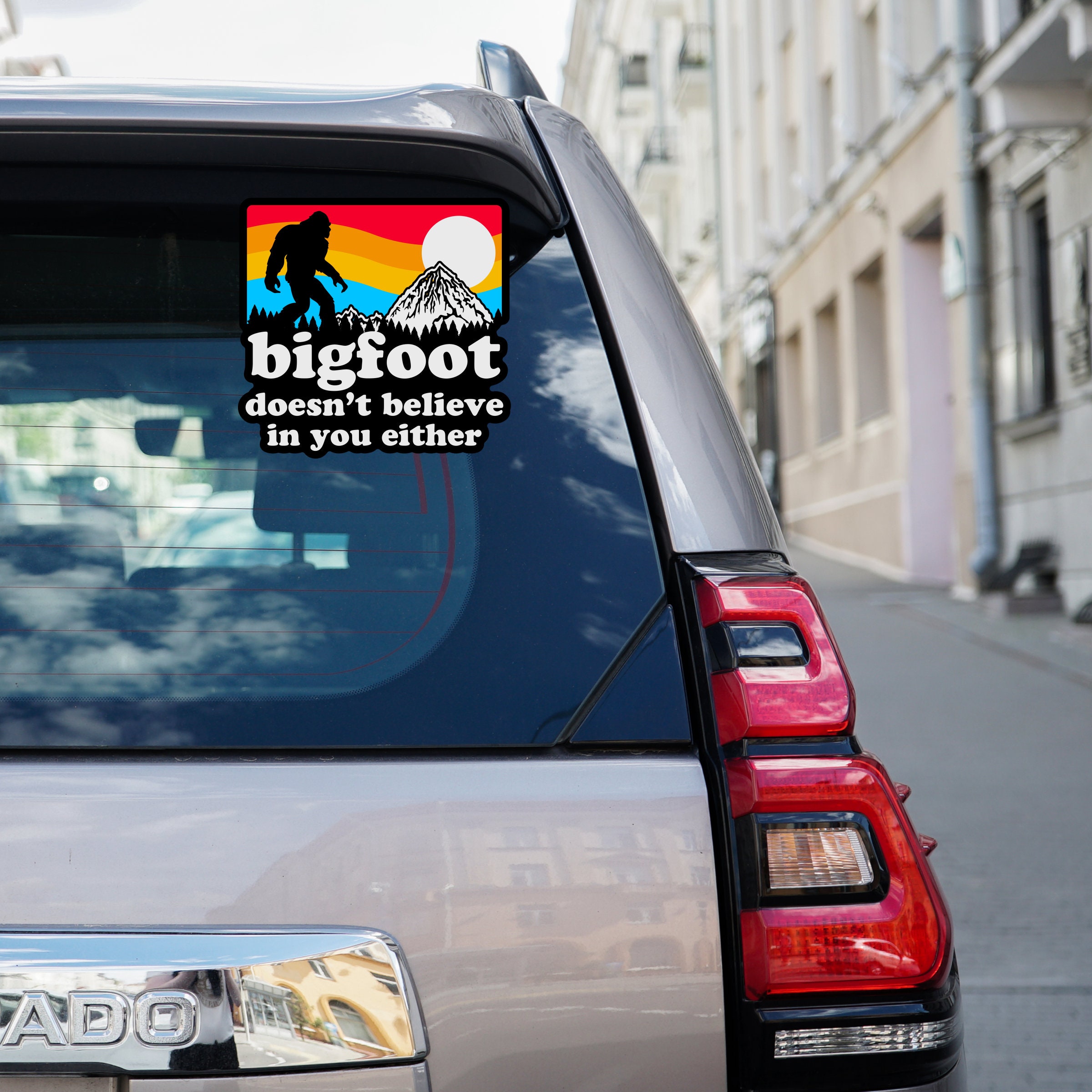 Bigfoot Sticker Waterproof Vinyl Sticker Full Color - Etsy