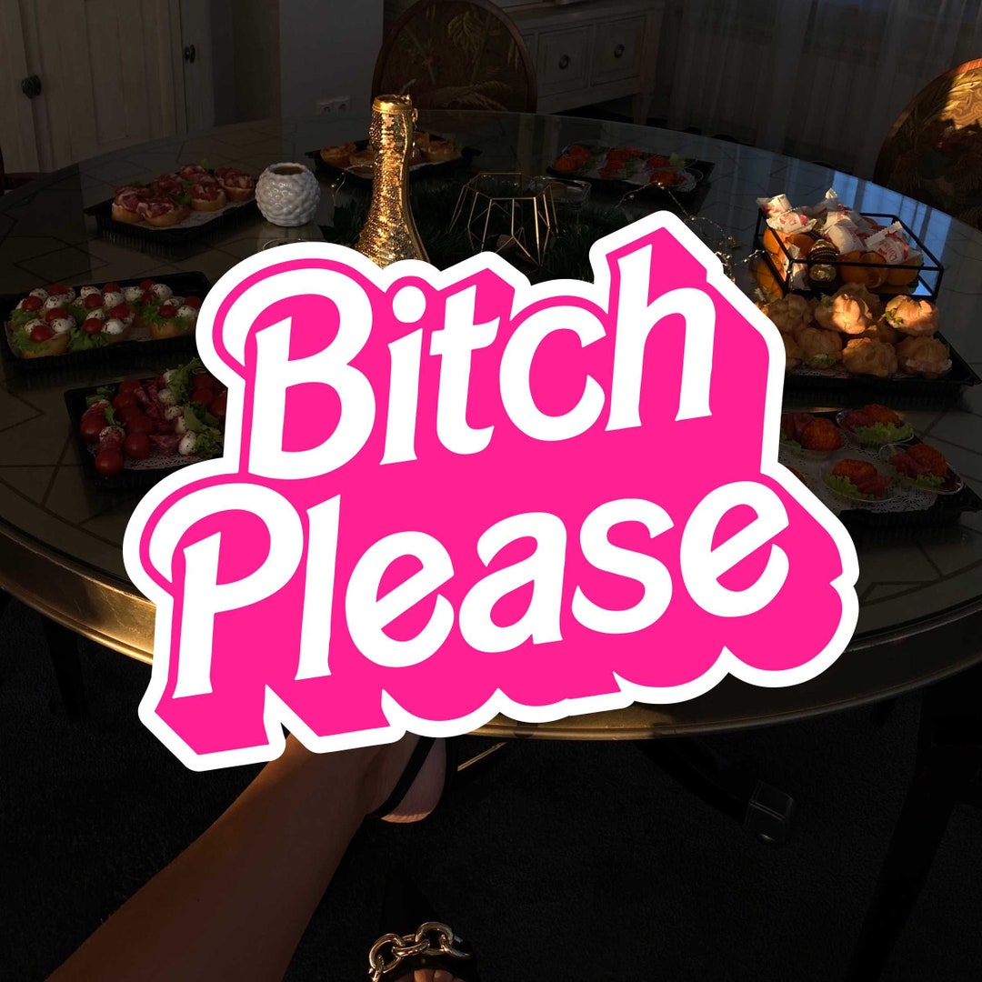 Barbi Pink Doll Btch Please Sticker Waterproof Vinyl - Etsy