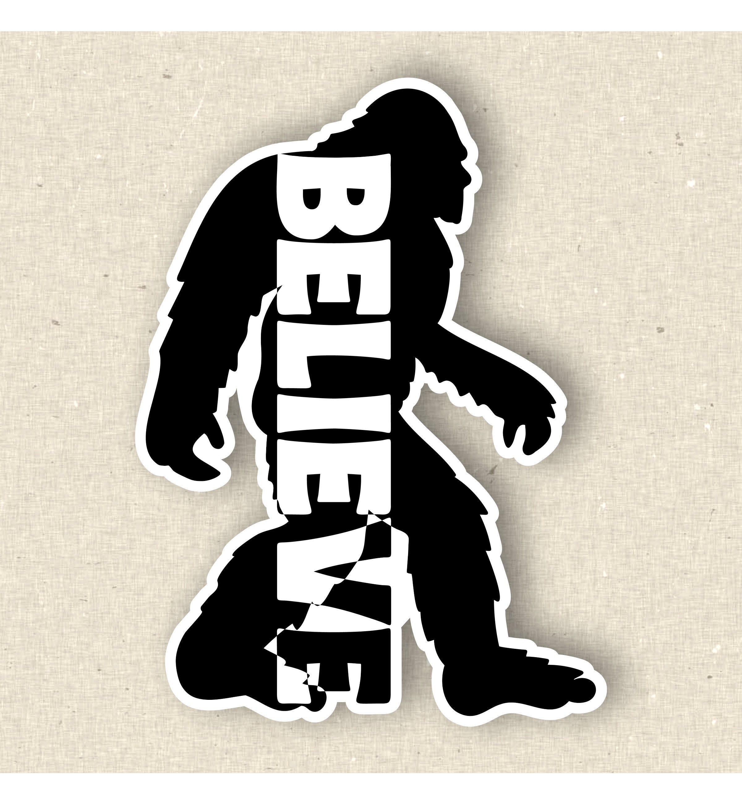 Sasquatch Sticker Waterproof Bigfoot Sticker Car Truck - Etsy