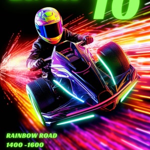 GOKARTING Birthday Party, Go Kart / Go-karting Invitation, Go Cart ...