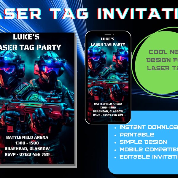 Laser Invitation Design - Etsy UK