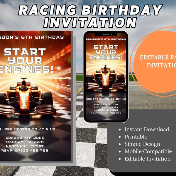 F1 Car Birthday Formula 1 - Etsy