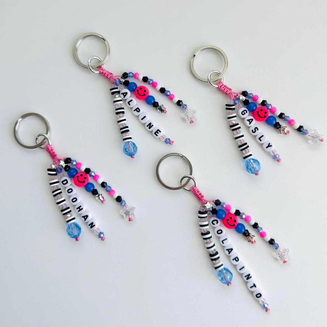 Alpine Formula 1 Beaded Cluster Keychain | F1 Accessories | F1 Keychain ...
