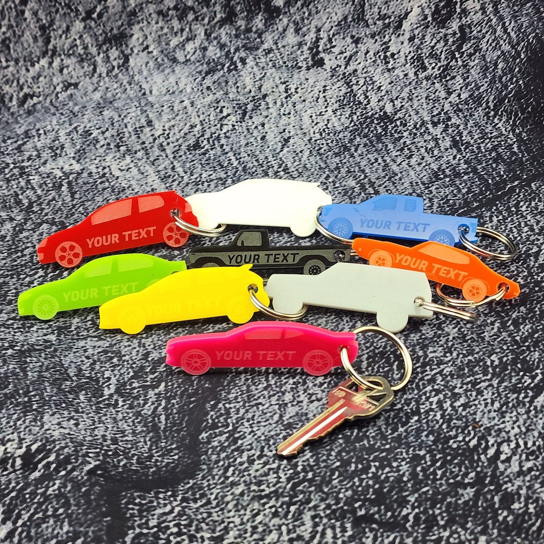 Custom Acrylic Car-shaped Keychains. Show off Your Love of - Etsy