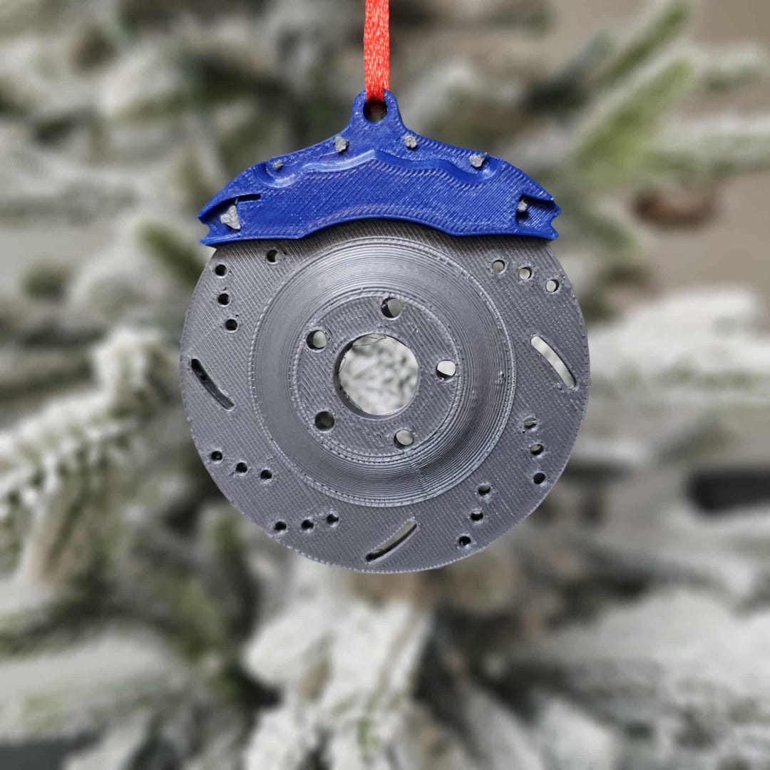 Rotor & Caliper Christmas Ornament – 3d-printed With Red, Blue, Pink or ...