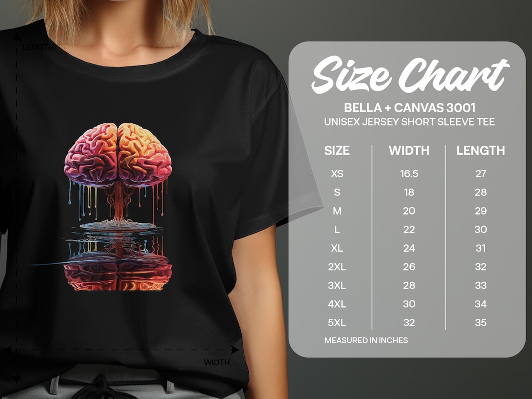 Colorful Drawing Human Brain T-shirt Scientific Neuron Tee - Etsy