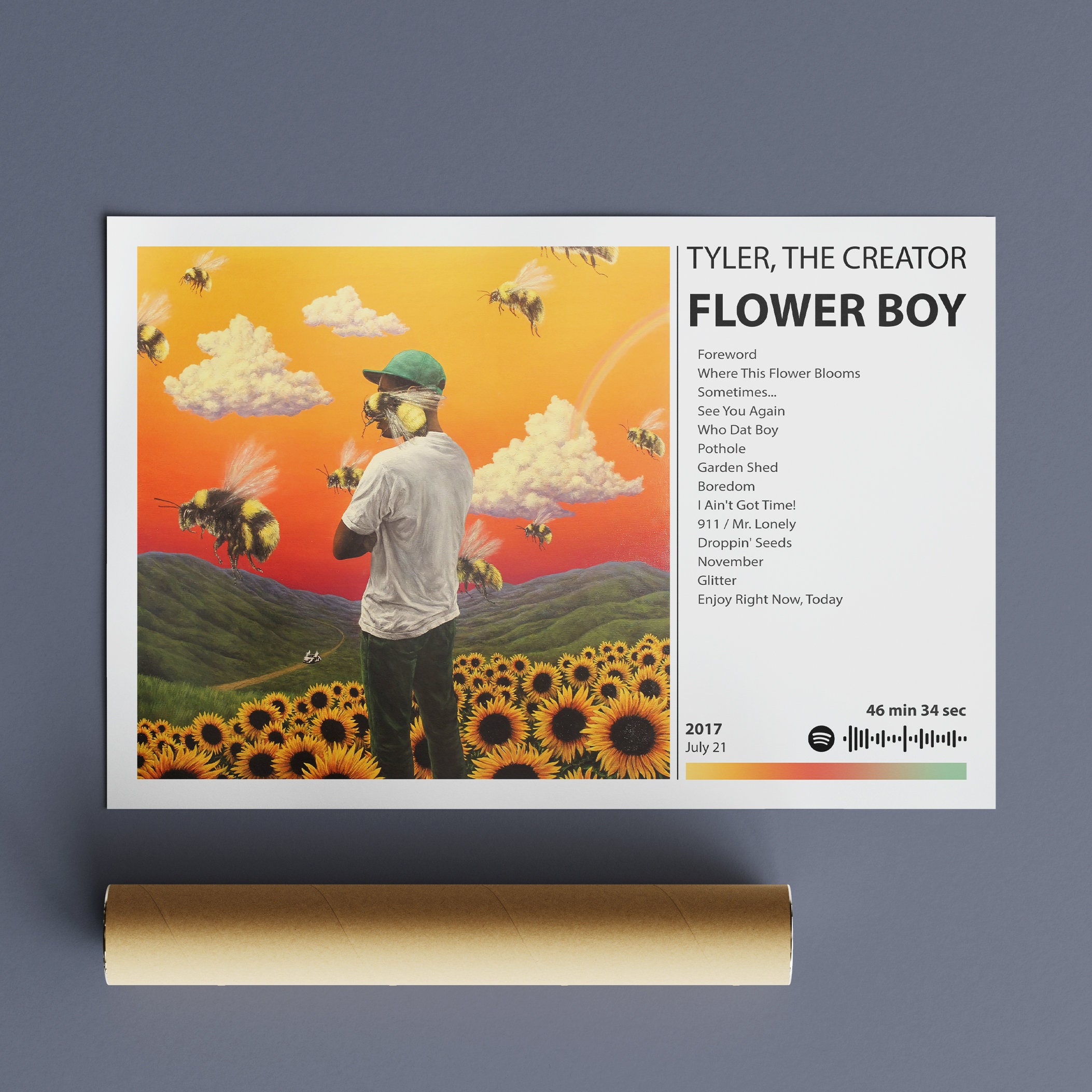 Tyler, the Creator Flower Boy Poster Tyler, the Creator Poster Album ...