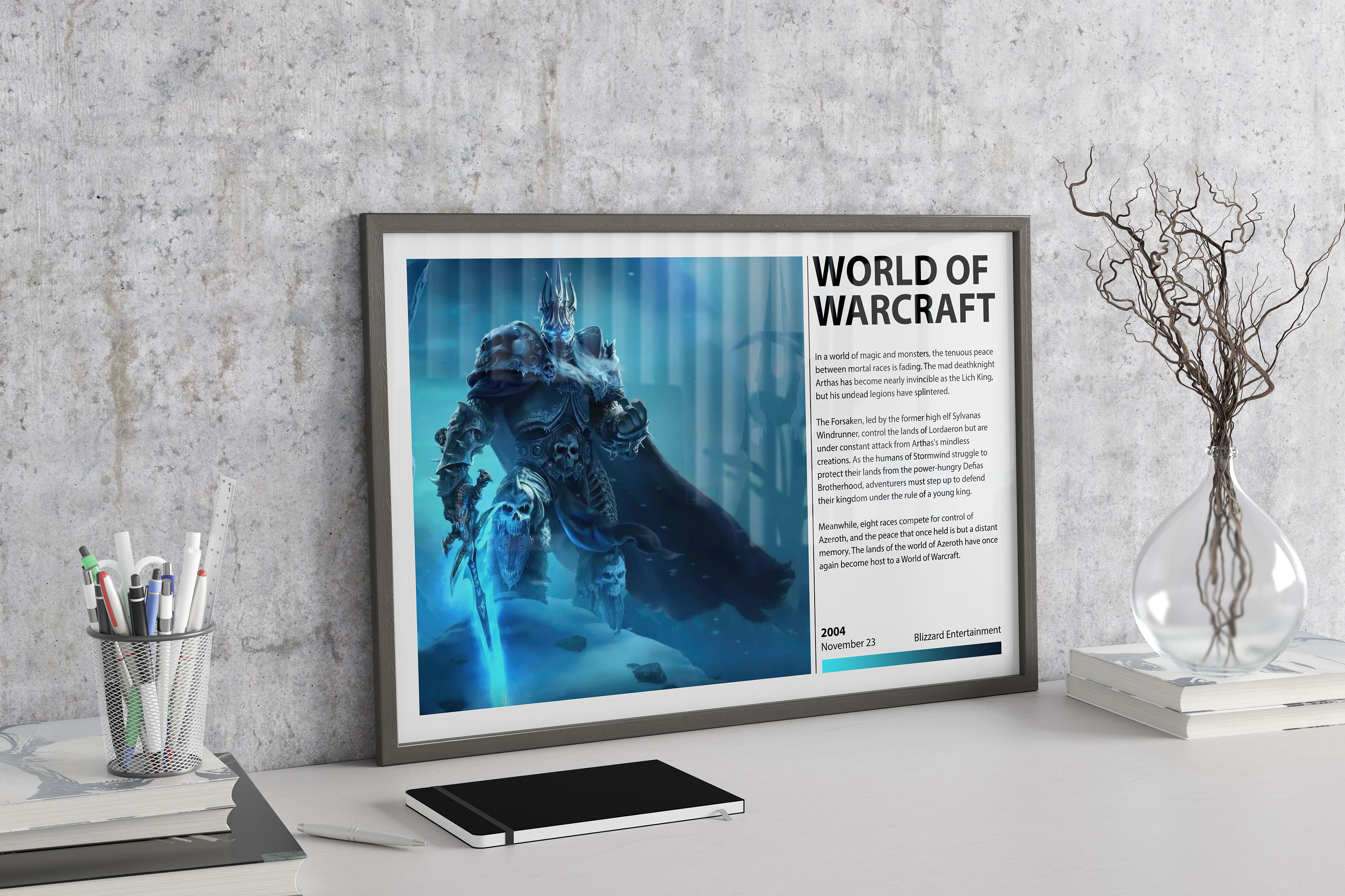 World of Warcraft Poster Gaming Poster Gaming Room Wall Décor Gift for ...