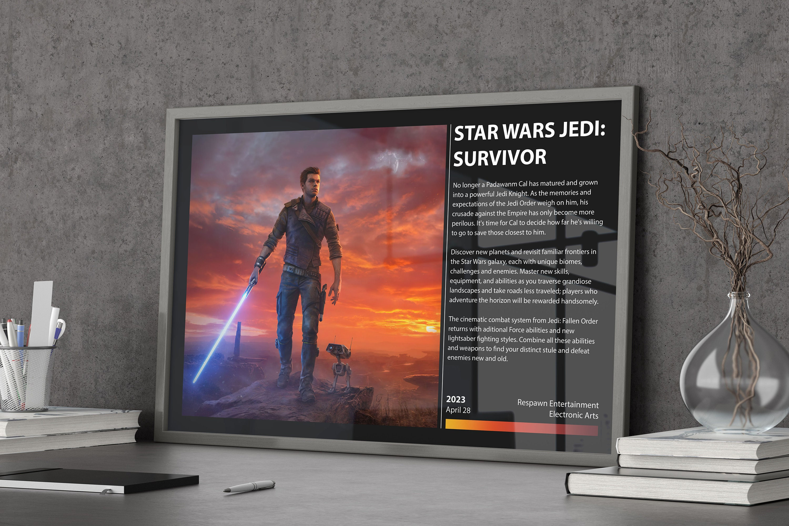 Star Wars Jedi: Survivor Poster Gaming Poster Gaming Room Wall Décor ...