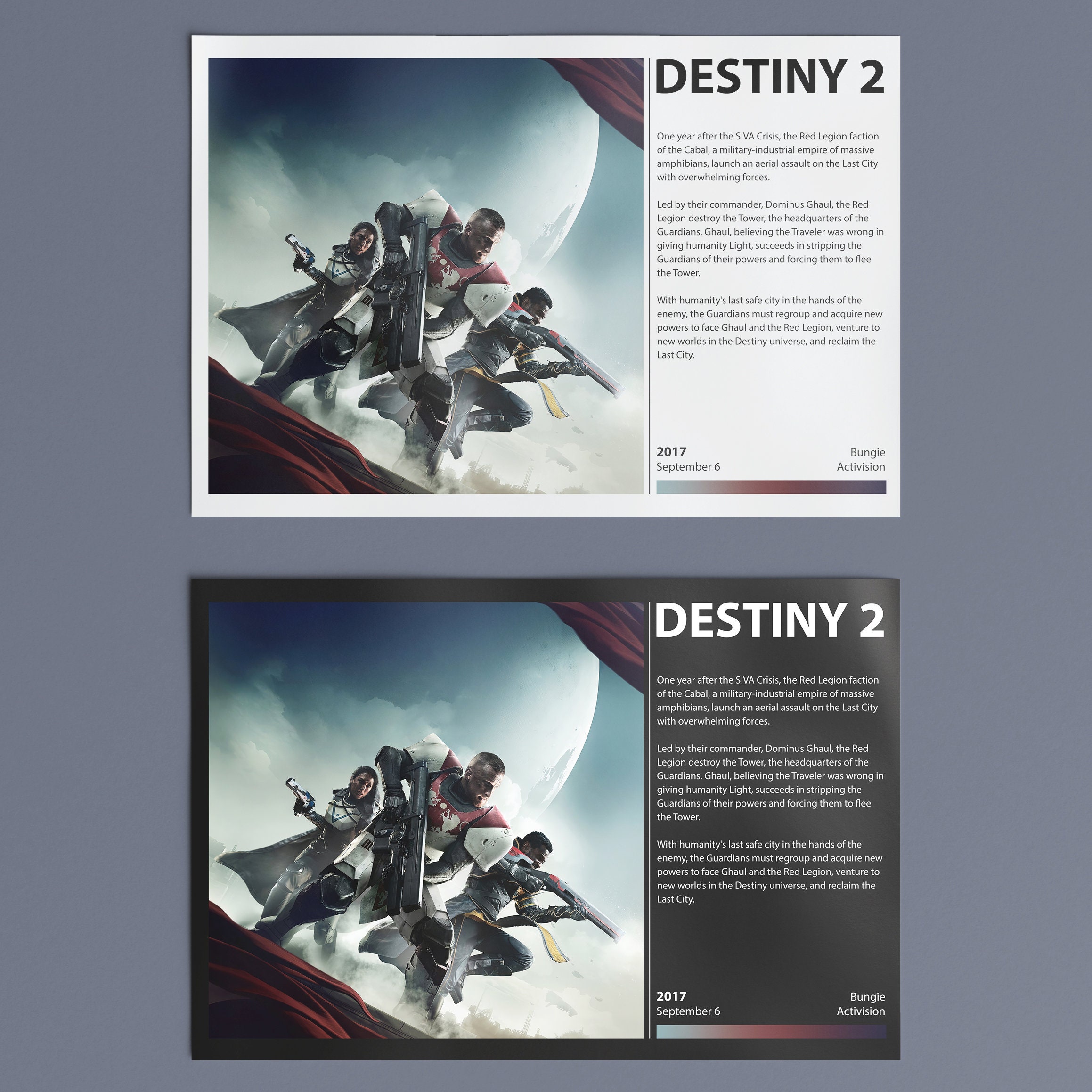 Destiny 2 Poster Gaming Poster Spielzimmer Wanddeko Geschenk für Sie ...