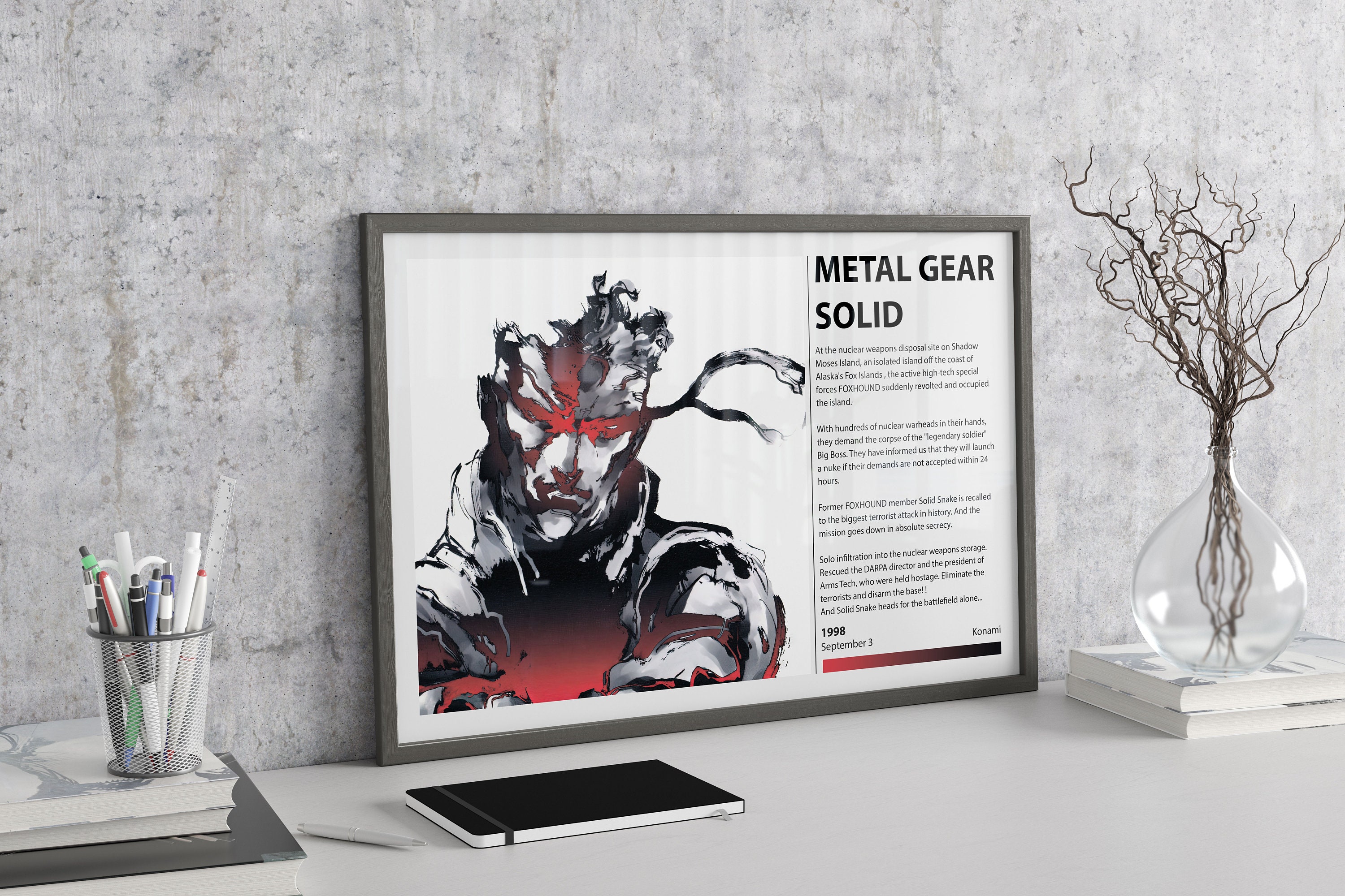 Metal Gear Solid Poster Gaming Poster Gaming Room Wall Décor Gift for ...