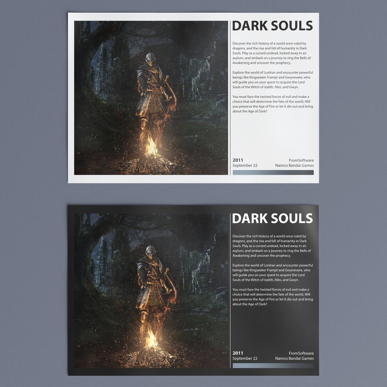 Dark Souls Poster Gaming Poster Gaming Room Wall Décor T For Him Or